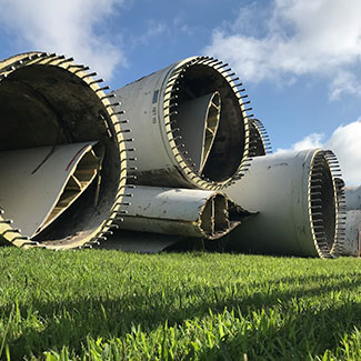 CBS News Features Veolia North America's Wind Turbine Blade Recycling ...