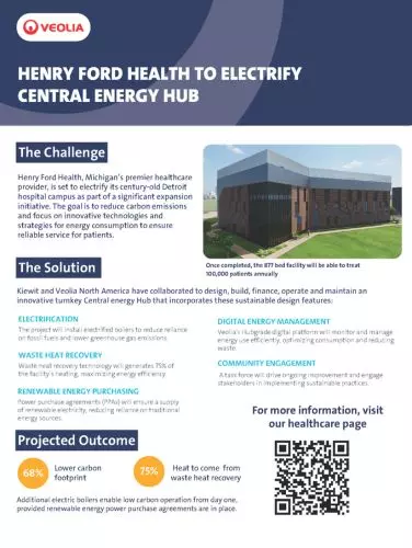 Henry Ford Health to Electrify Central Energy Hub | Veolia North America
